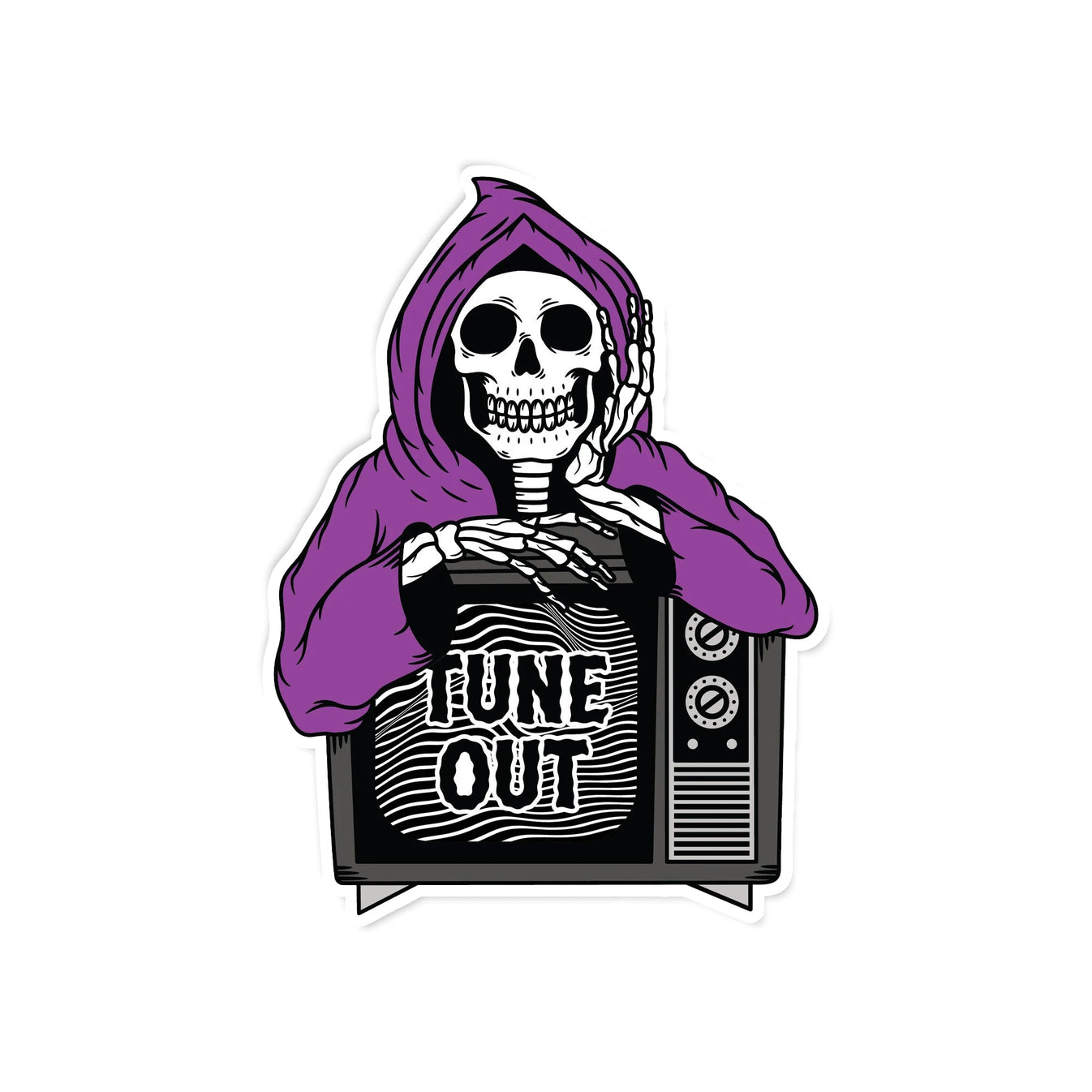 Tune Out Sticker – Kings Rideshop